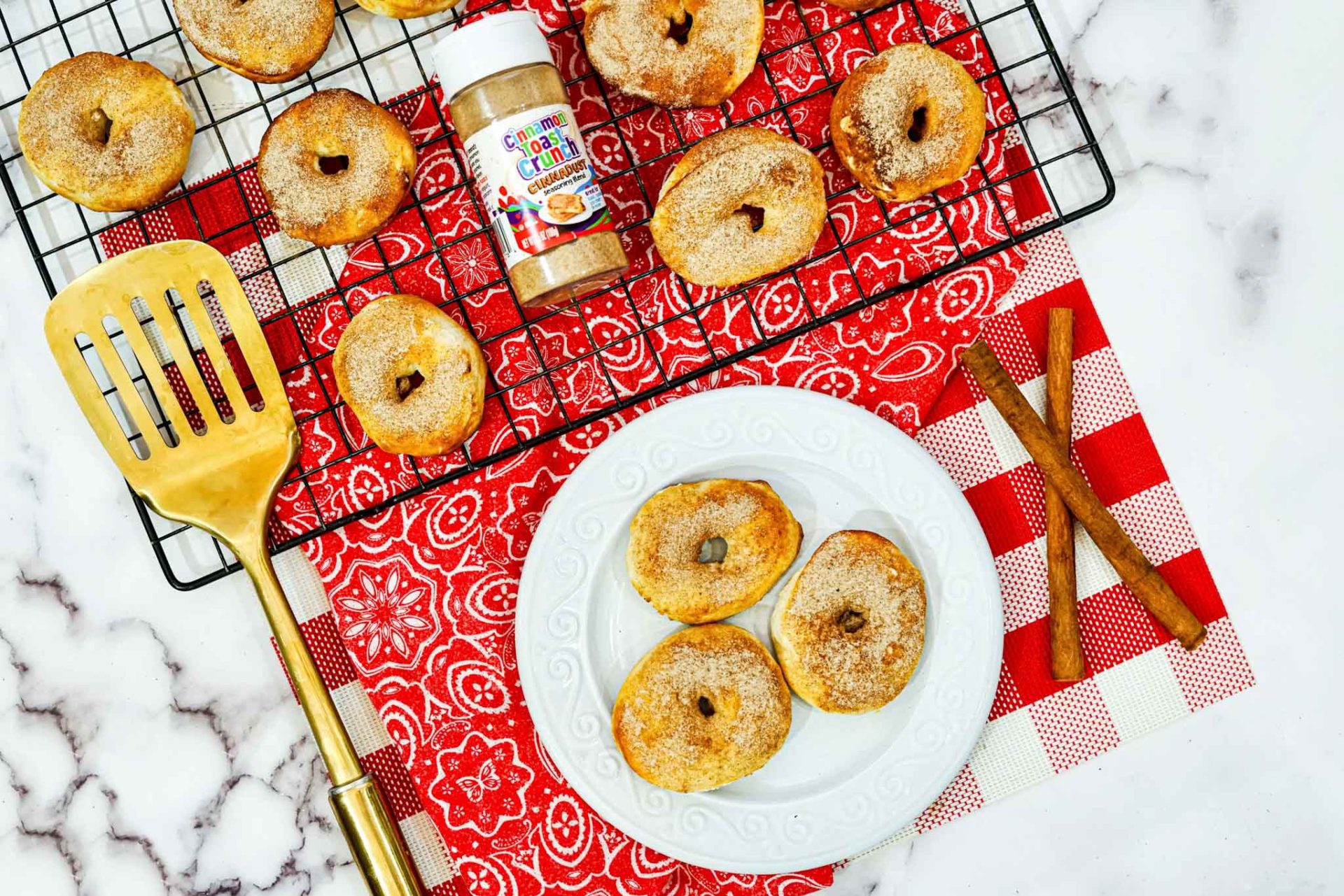 Air Fryer Cinnamon Toast Crunch Donuts - Air Fryer Family Meals